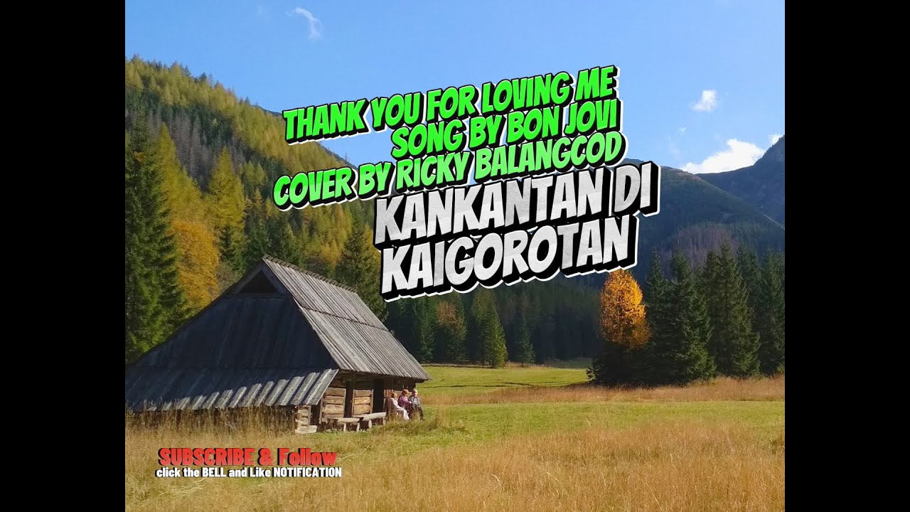 Thank You For Loving Me by Bon Jovi cover By Ricky Balangcod - YouTube