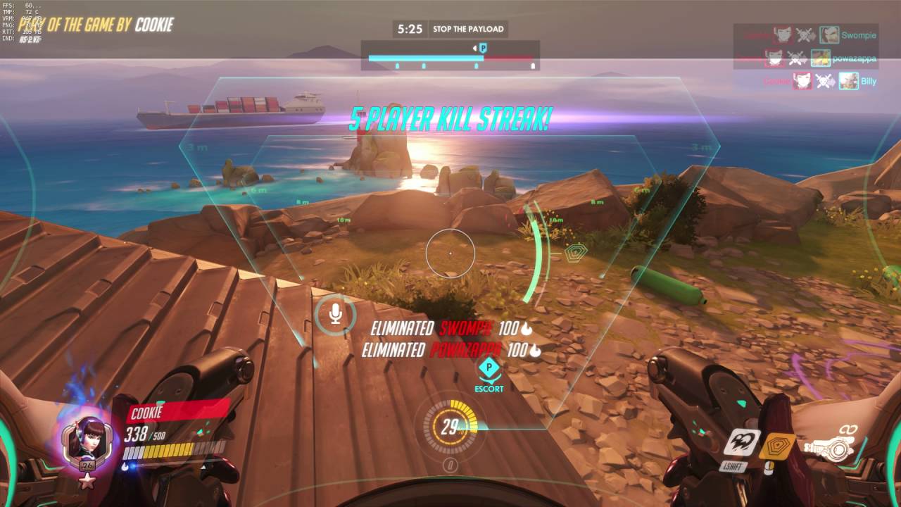 Overwatch DVA - Billy, Swompie and Powa rekt - YouTube