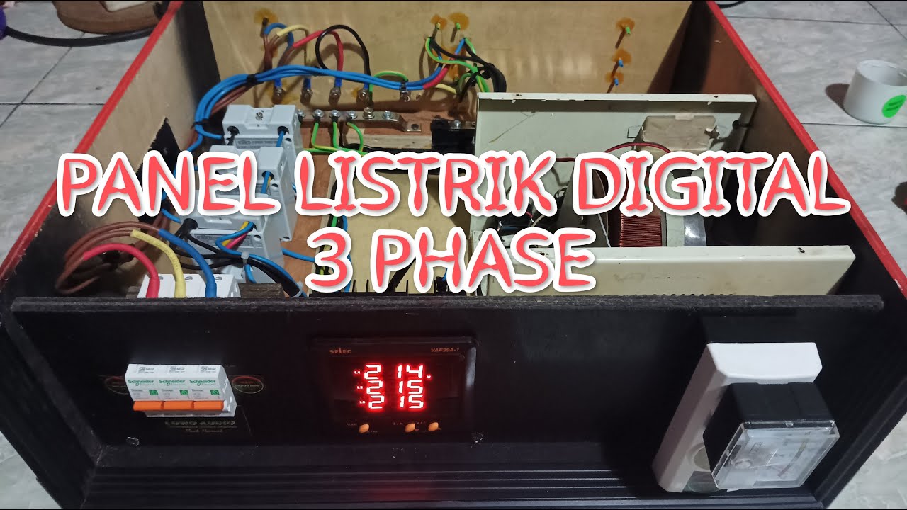 Panel Listrik 3 Phase Digital + Stavol Untuk Sound System - YouTube