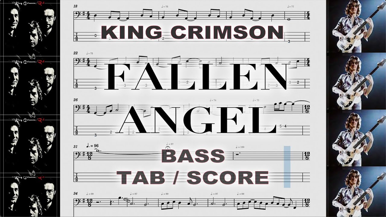 KING CRIMSON - Fallen Angel - JOHN WETTON [Only Bass TAB/SCORE] - YouTube