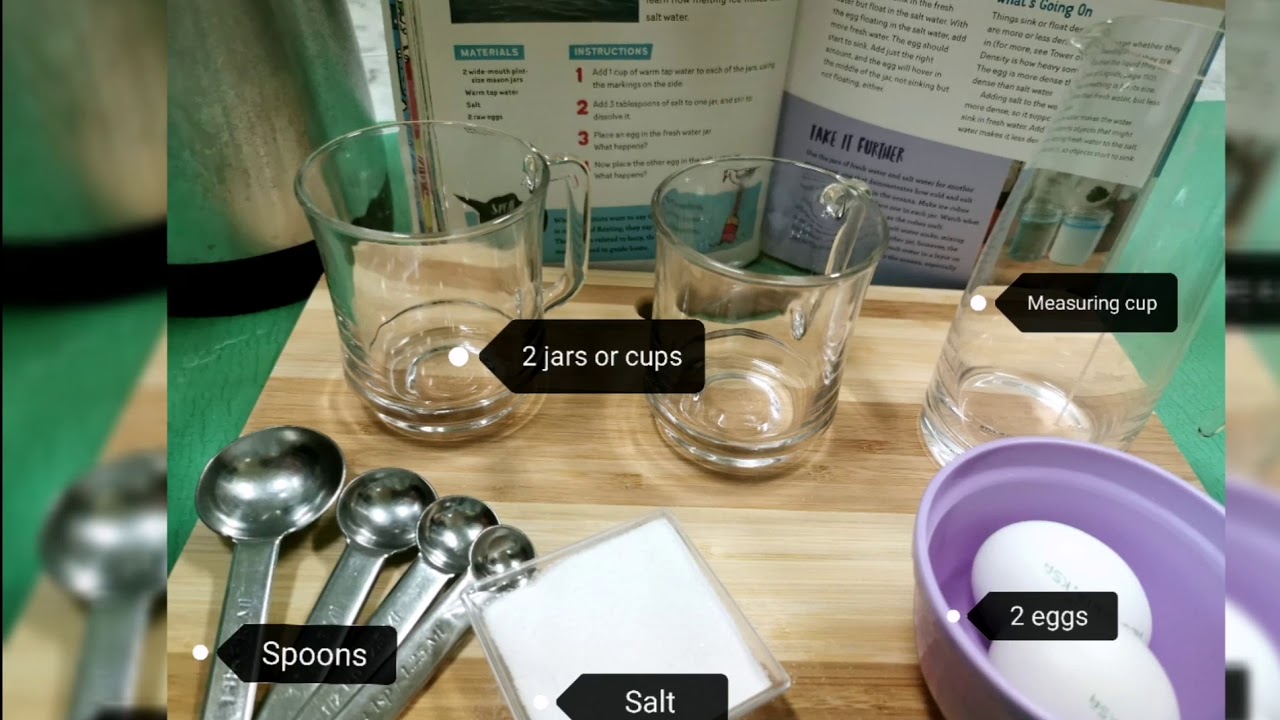 DEAD SEA in a Jar - Density Experiment - البحر الميت في وعاء - YouTube