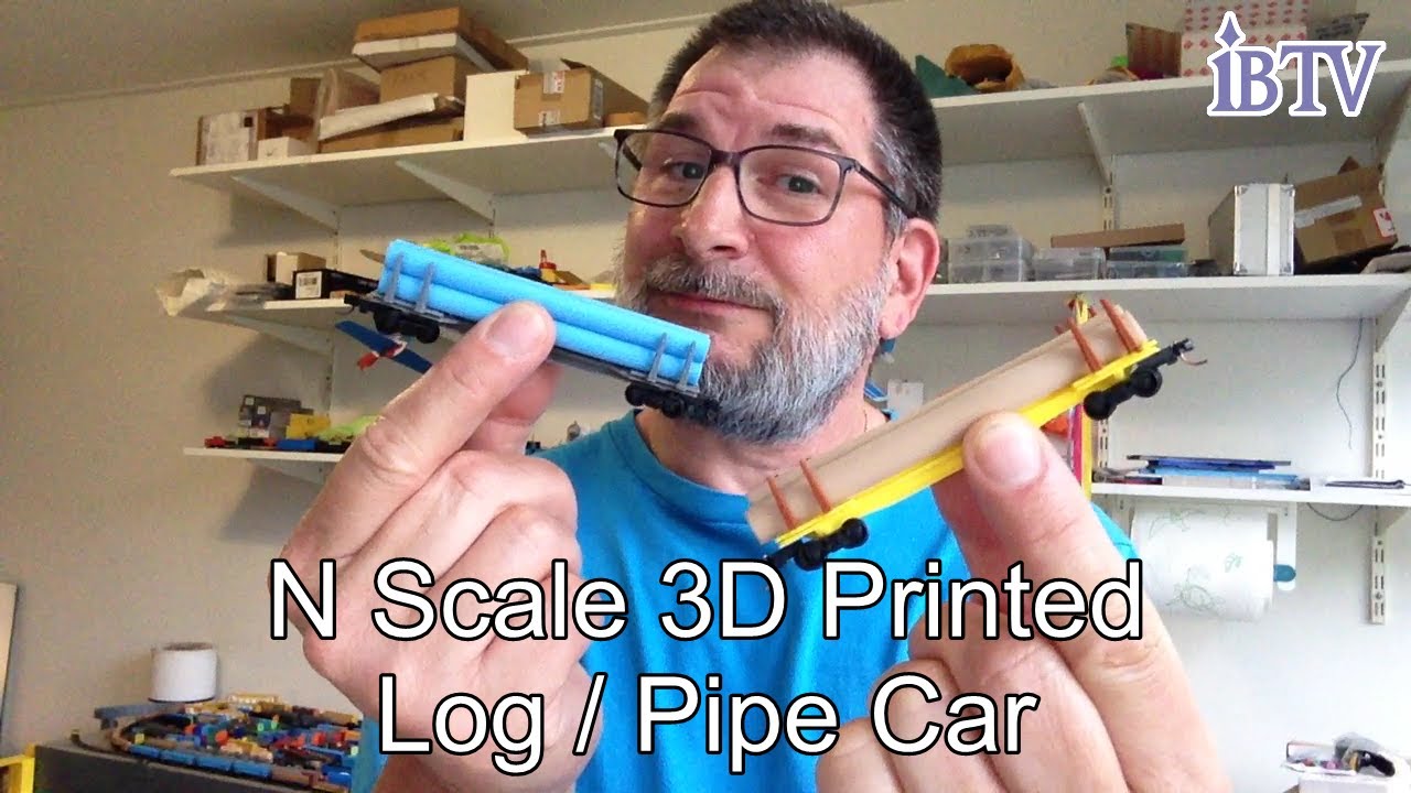 50' N Scale Log / Pipe Car with Micro-Trains Couplers - YouTube