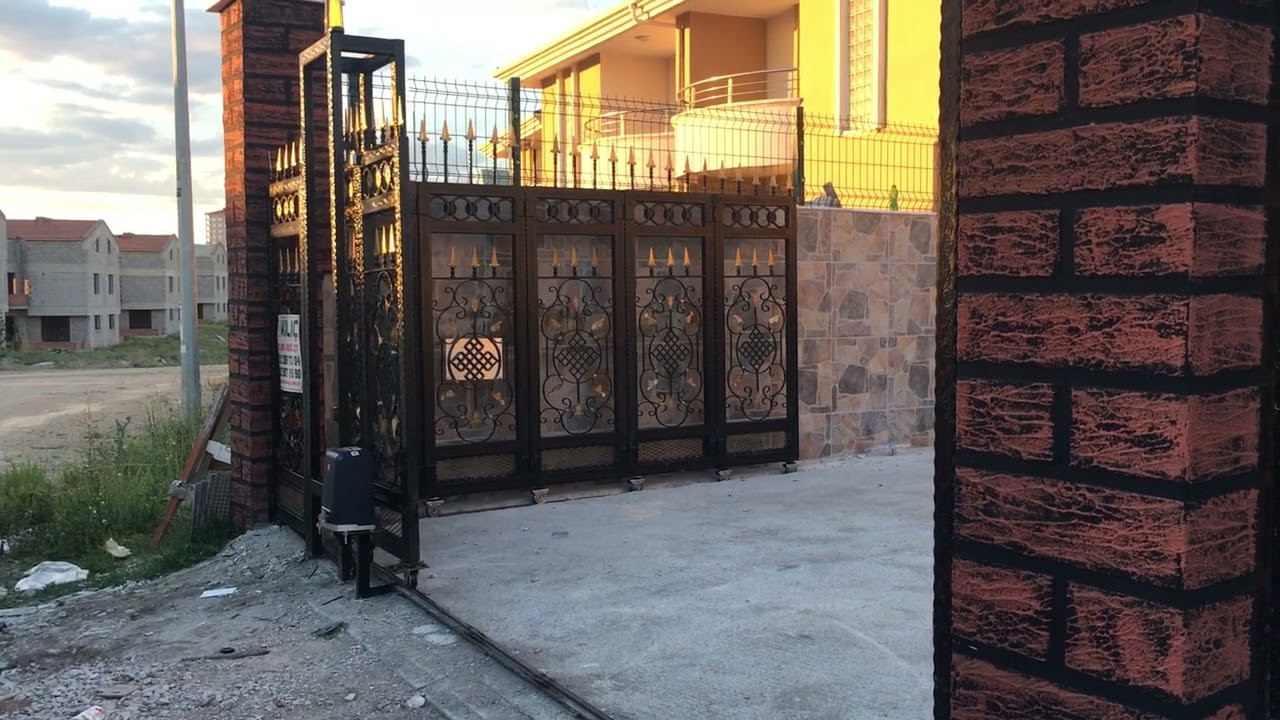 ENKA OTOMATİK KAPI KAYAR KATLANIR KAPI - YouTube