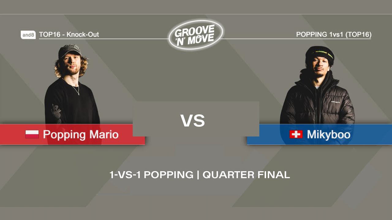 Groove'N'Move Popping Battle 2025 - Quarter Final - POPPING MARIO 🇵🇱 vs ...