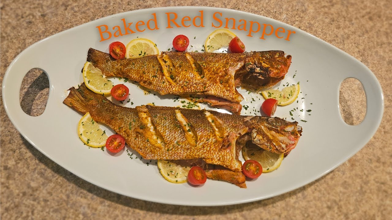 BAKED RED SNAPPER | EASY SIMPLE MEALS - YouTube