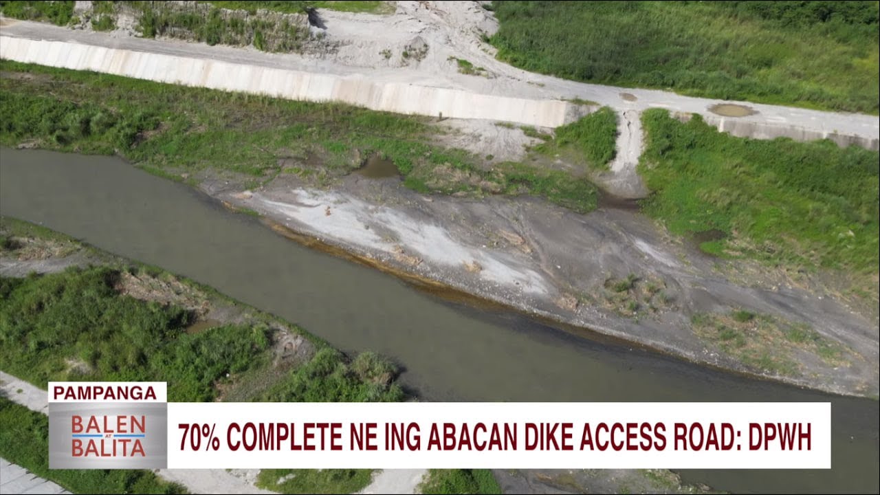 70% complete ne ing Abacan Dike Access Road: DPWH | CLTV36 News Clip ...
