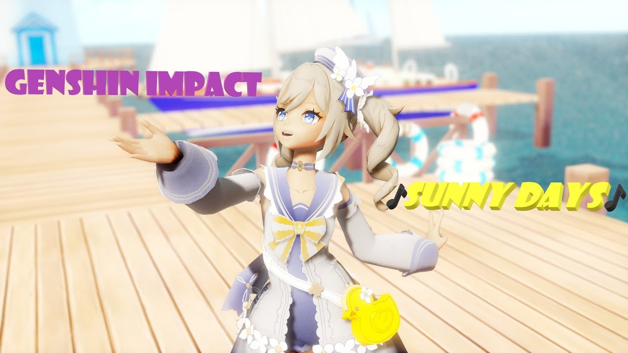[MMD x Genshin Impact] Barbara ♪Sunny Days♪ [4K60FPS] - YouTube