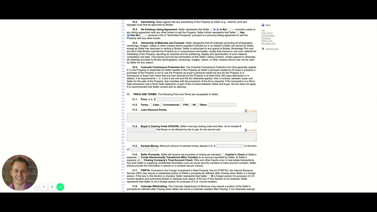 Exclusive Right to Sell Listing agreement, how to fill it out - YouTube
