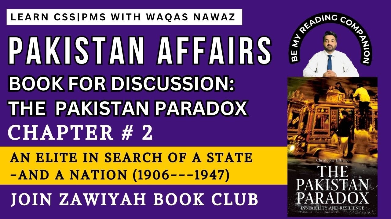 Pakistan Affairs Recommended Books | Pakistan Paradox Book Chapter 2 ...