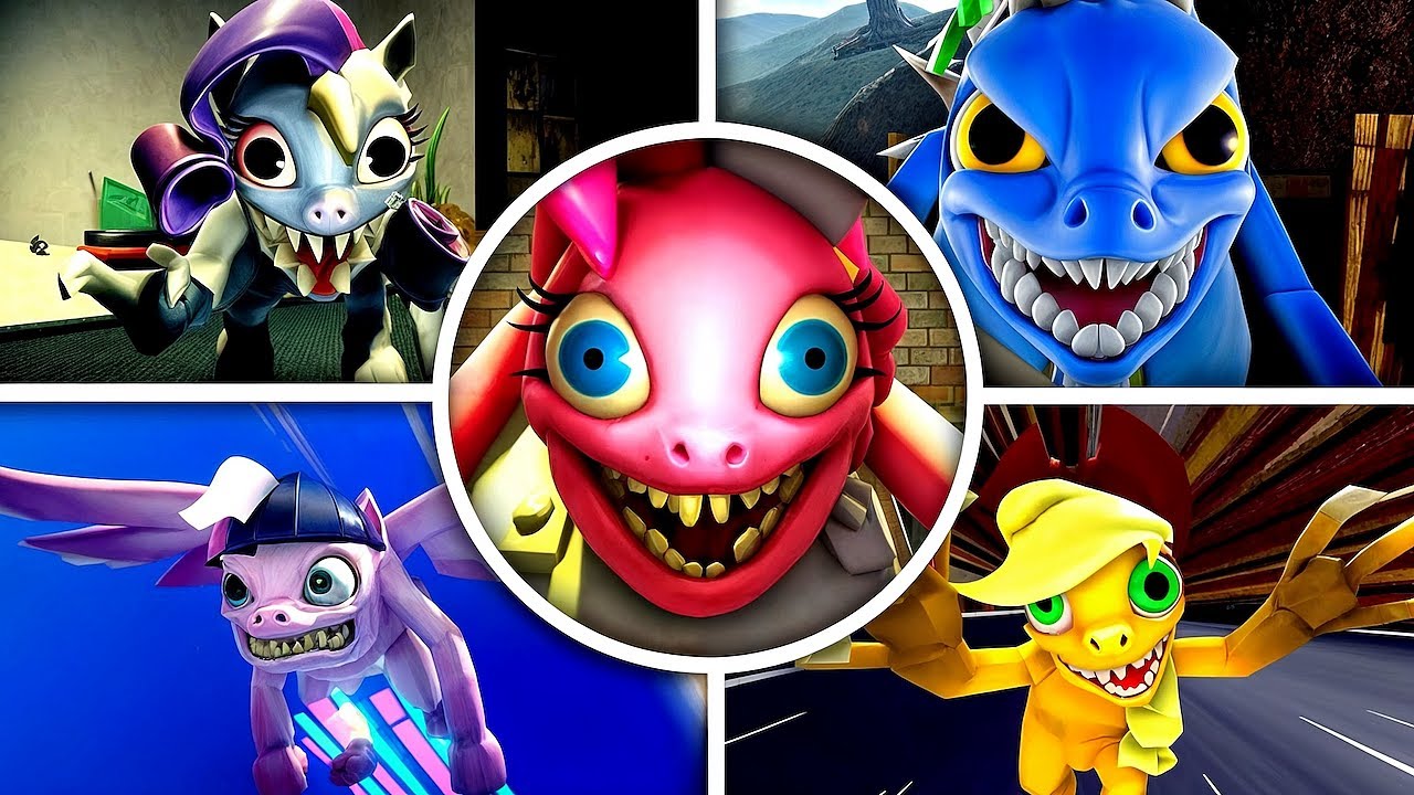 PONY VIRUS in ROBLOX! Run From The Pony Factory (ALL Bosses + Full ...