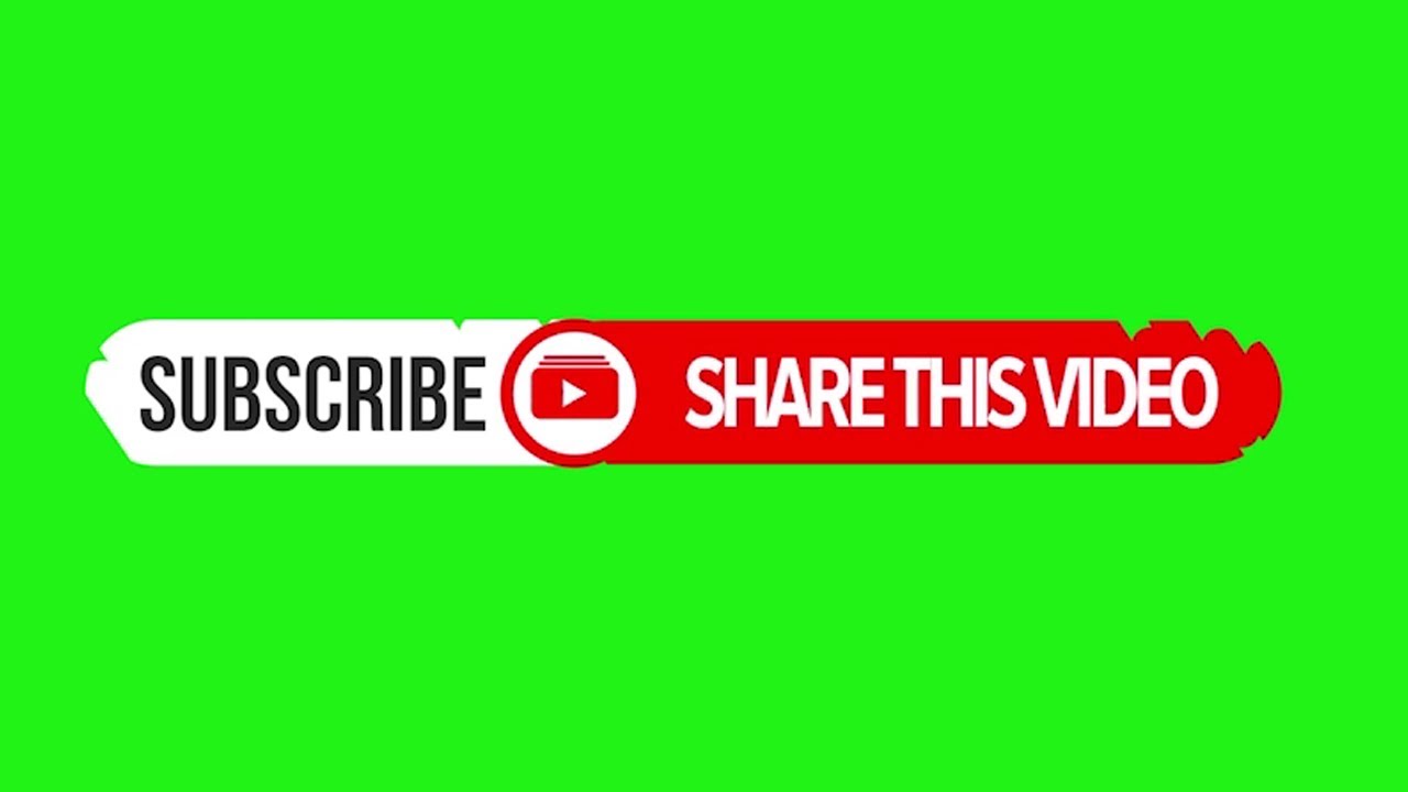YouTube Subscribe Button Animation Green Screen V4 | Download Link in ...