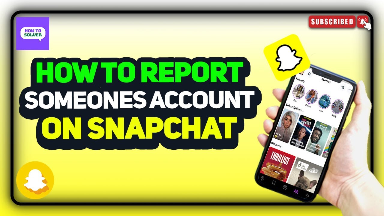 How to report someone's account on Snapchat 2025 - YouTube
