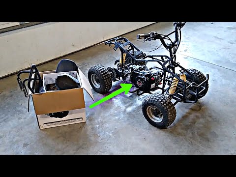 Predator 212cc Swapped Chinese Four Wheeler Build Pt. 2 (Mini-Quad Rat ...