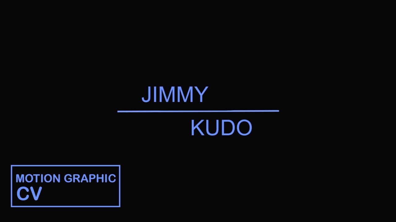Motion Graphic CV Sample | Portfolio | Adobe After Effects - YouTube
