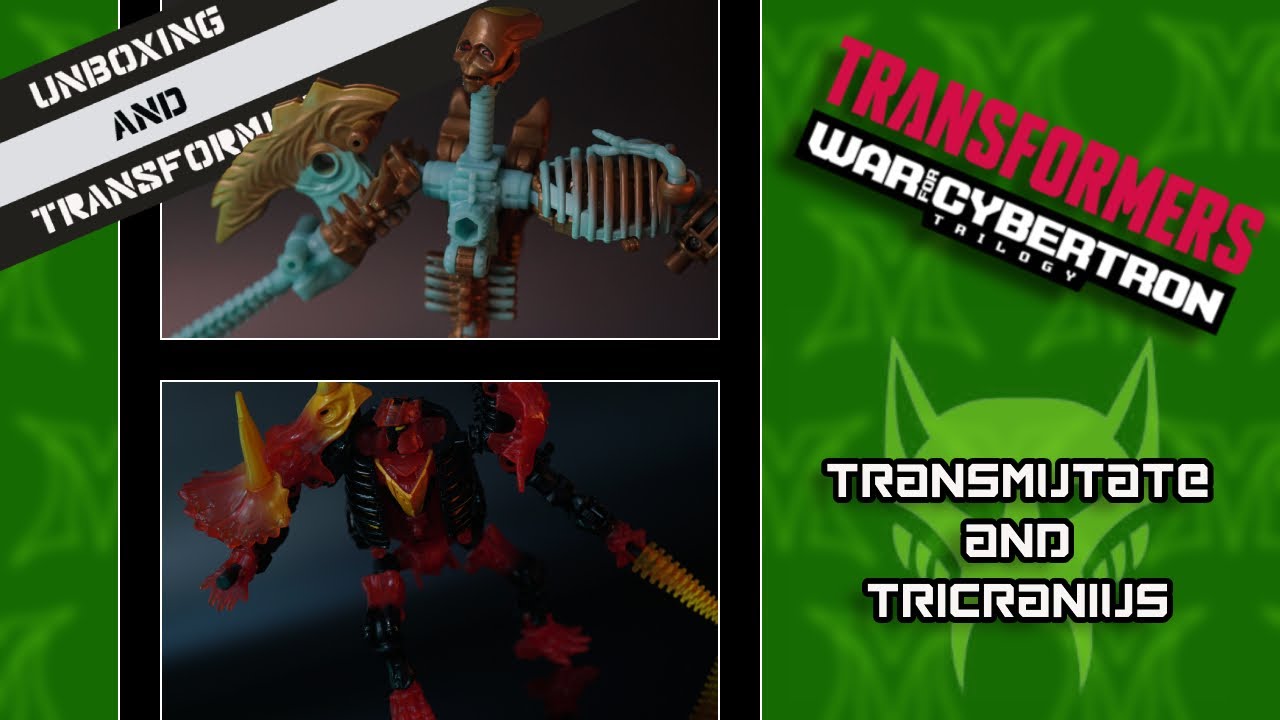 Unboxing and transforming Transmutate and Tricranius (Tagalog) - YouTube