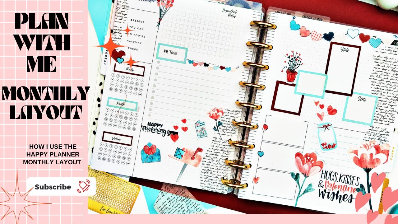 PLAN WITH ME | HOW I USE HAPPY PLANNER MONTHLY LAYOUT - YouTube
