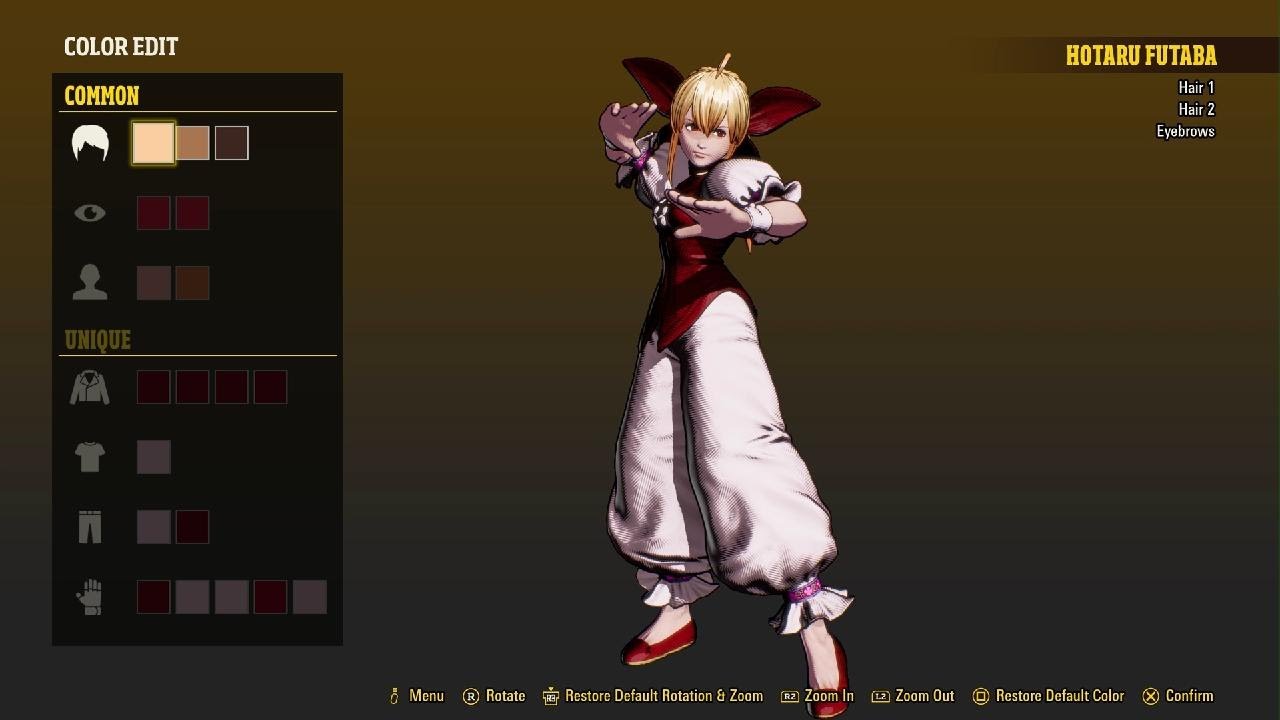 FATAL FURY: CotW - Color Edit Mode Formula - Fallen Angel Flonne ...