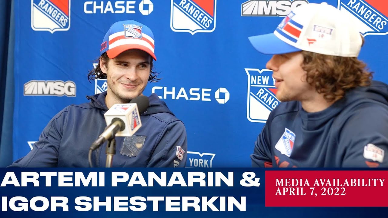 New York Rangers: Artemi Panarin & Igor Shesterkin Postgame Media ...