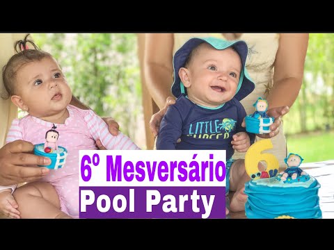 6 mesversário Arthur- Pool Party - YouTube