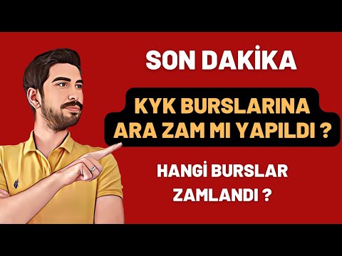 KYK BURSLARINA ZAM MI GELDİ ? YÖK DESTEK BURSLARINA ZAM YAPILDI