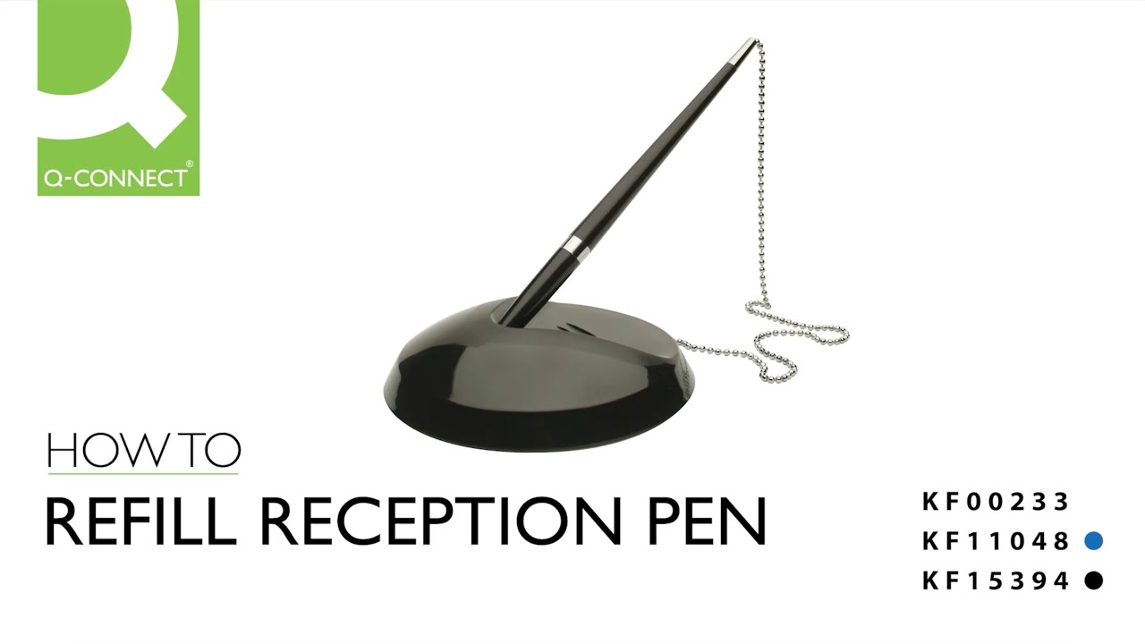 How to refill the Q-CONNECT reception pen - YouTube