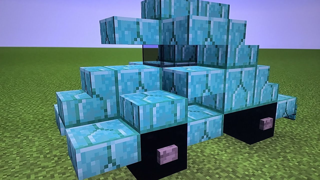 SIMPLE Minecraft BEDROCK car tutorials - VEHICLES PART 1 - YouTube