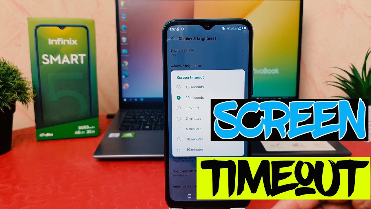 How to Change screen timeout in Infinix Smart 5 - YouTube