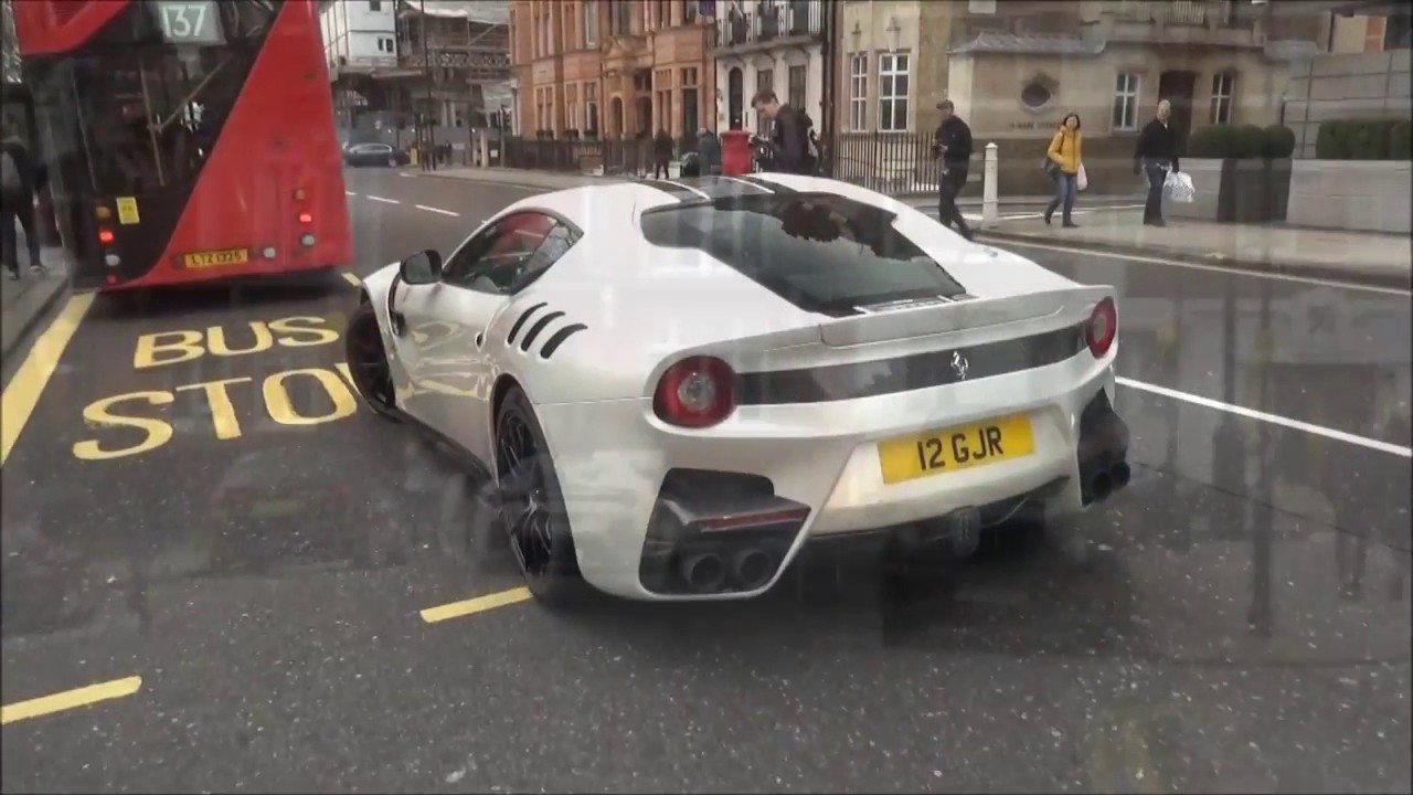 Gordon Ramsay driving his new Ferrari F12 TDF - YouTube