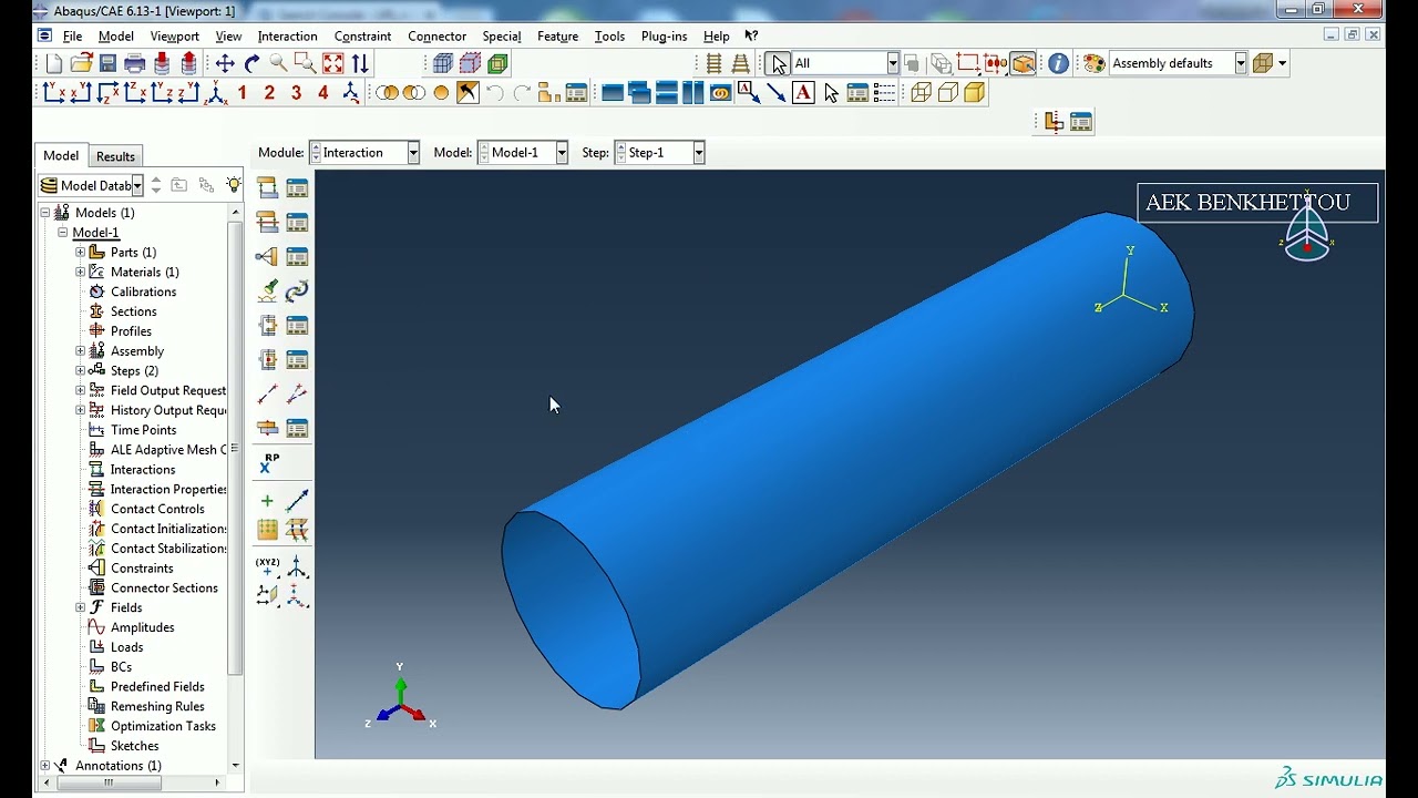 Composite Pipe #simulation using #Abaqus# - YouTube