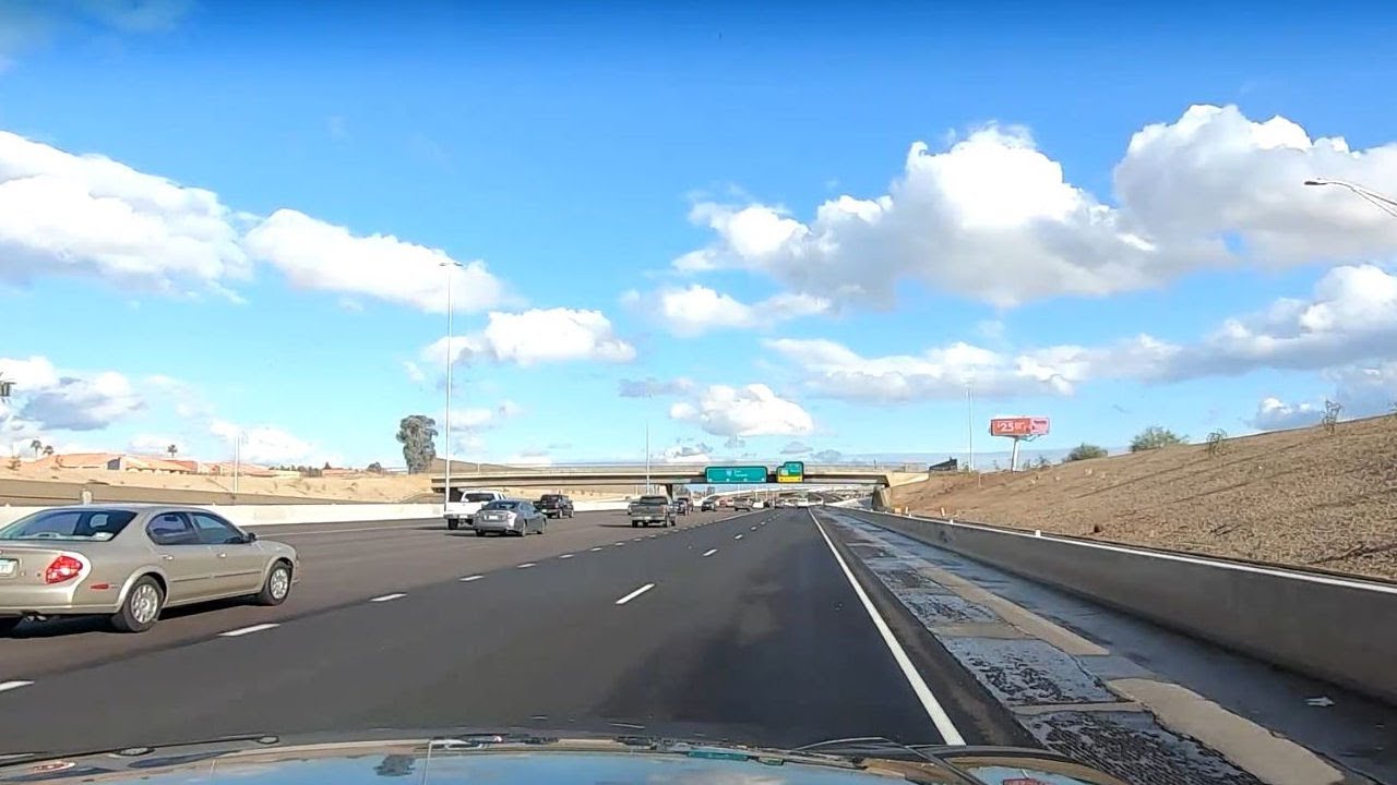 The new Loop 202 South Mountain Freeway or Ed Pastor Freeway - YouTube