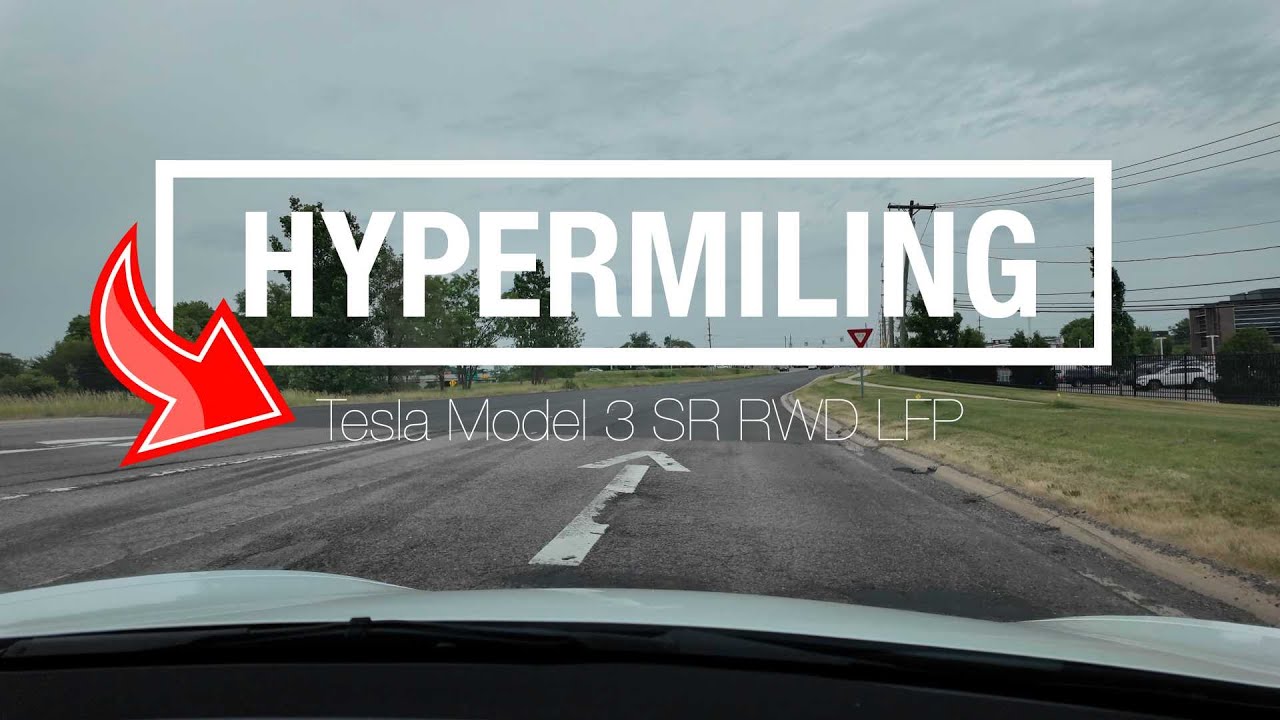 Hyper Mile Test Tesla Model 3 SR RWD - YouTube