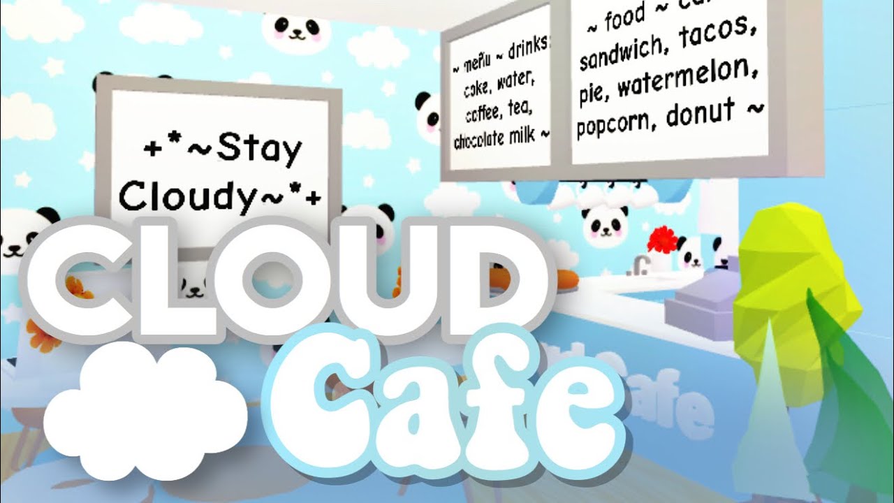 ☁️ CLOUD CAFE TOUR! (adopt me roblox) - YouTube
