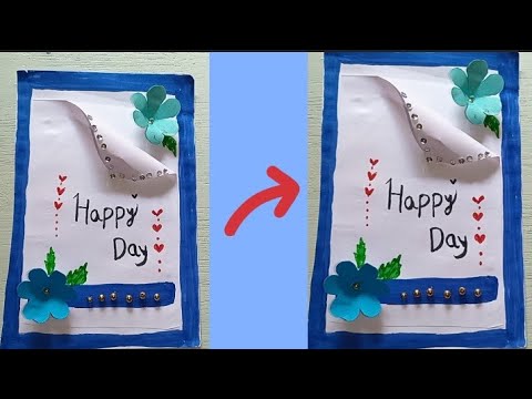 Amezing and lovely greeting card | easy craft| greeting card|craft with ...