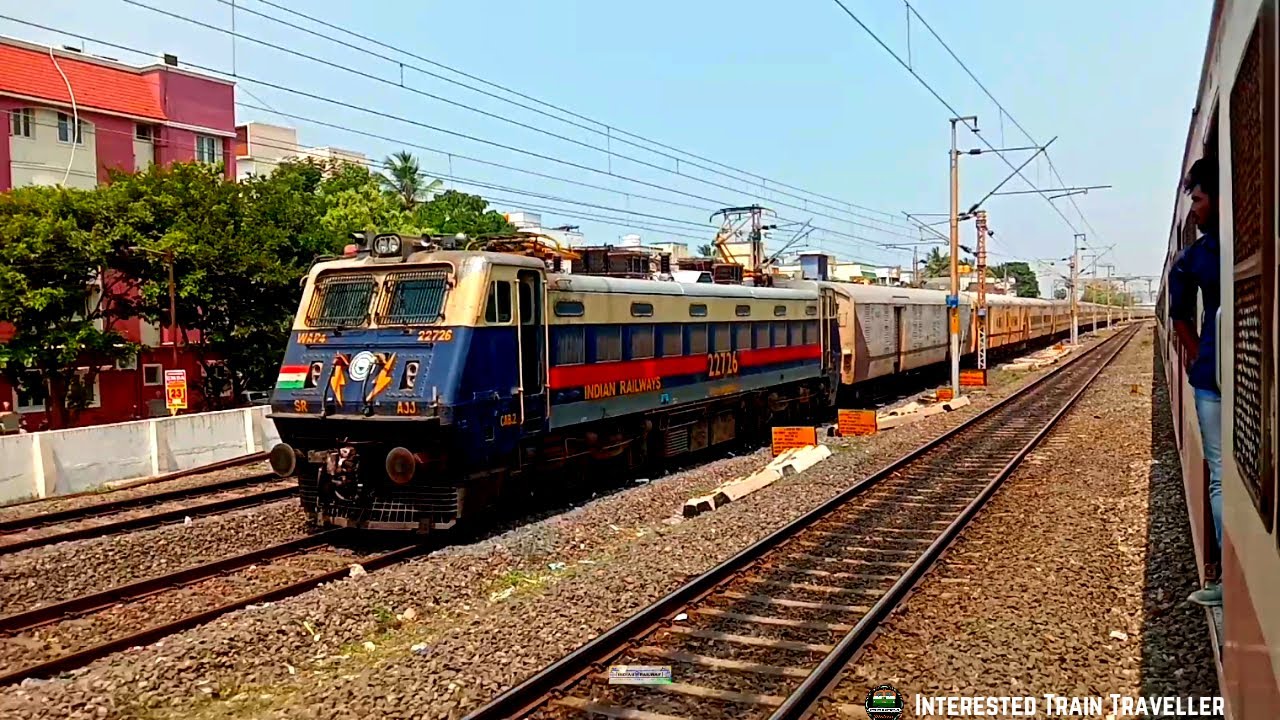 Shatabdi Livery AJJ WAP4 | Interested Train Traveller | - YouTube