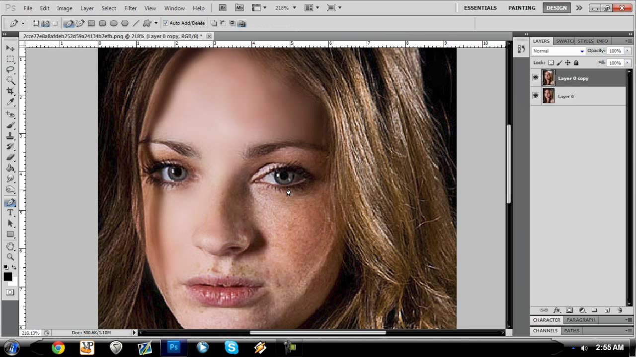 How To Transform Dry, Rough Skin Into Smooth, Clear Skin (PhotoShop ...