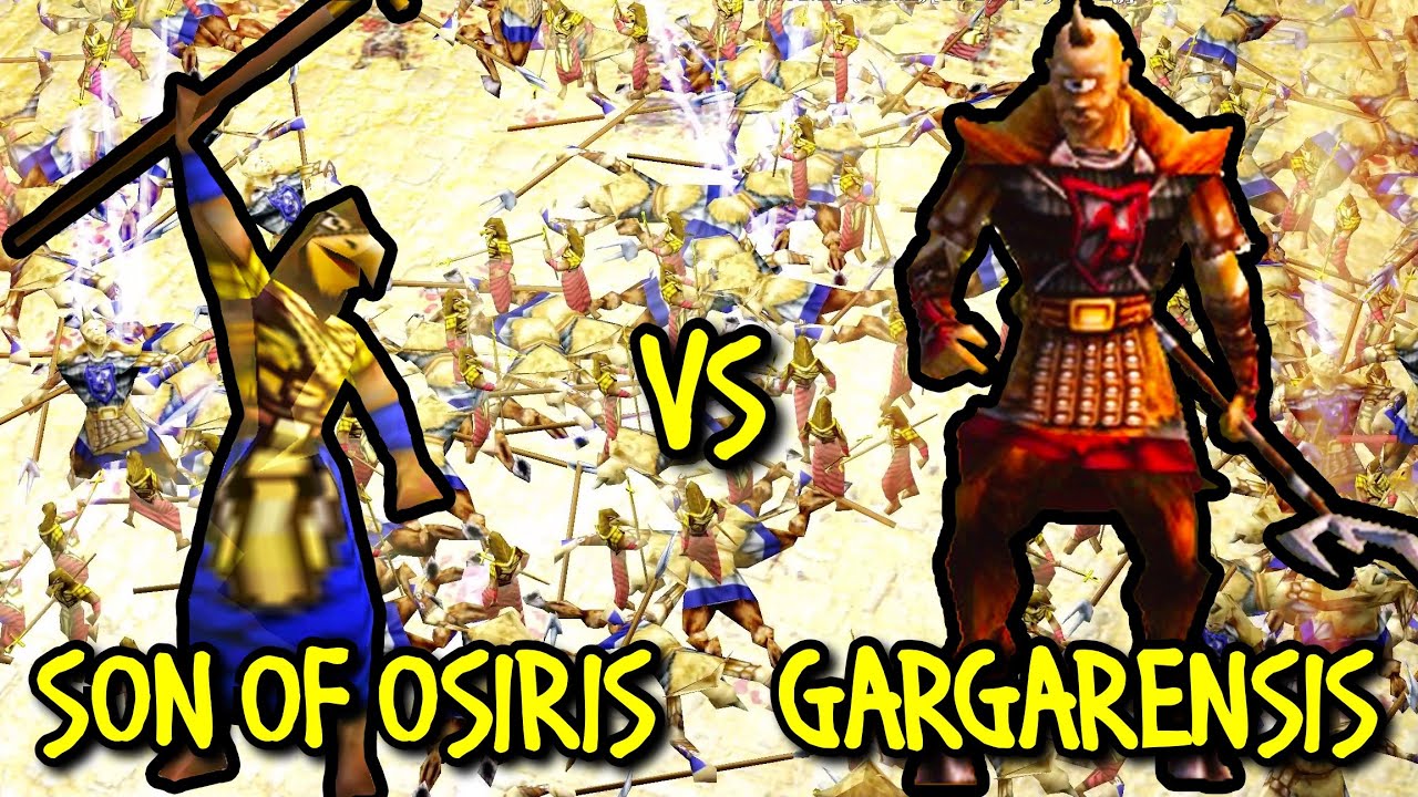 100 SON OF OSIRIS vs 100 GARGARENSIS | Age of Mythology - YouTube