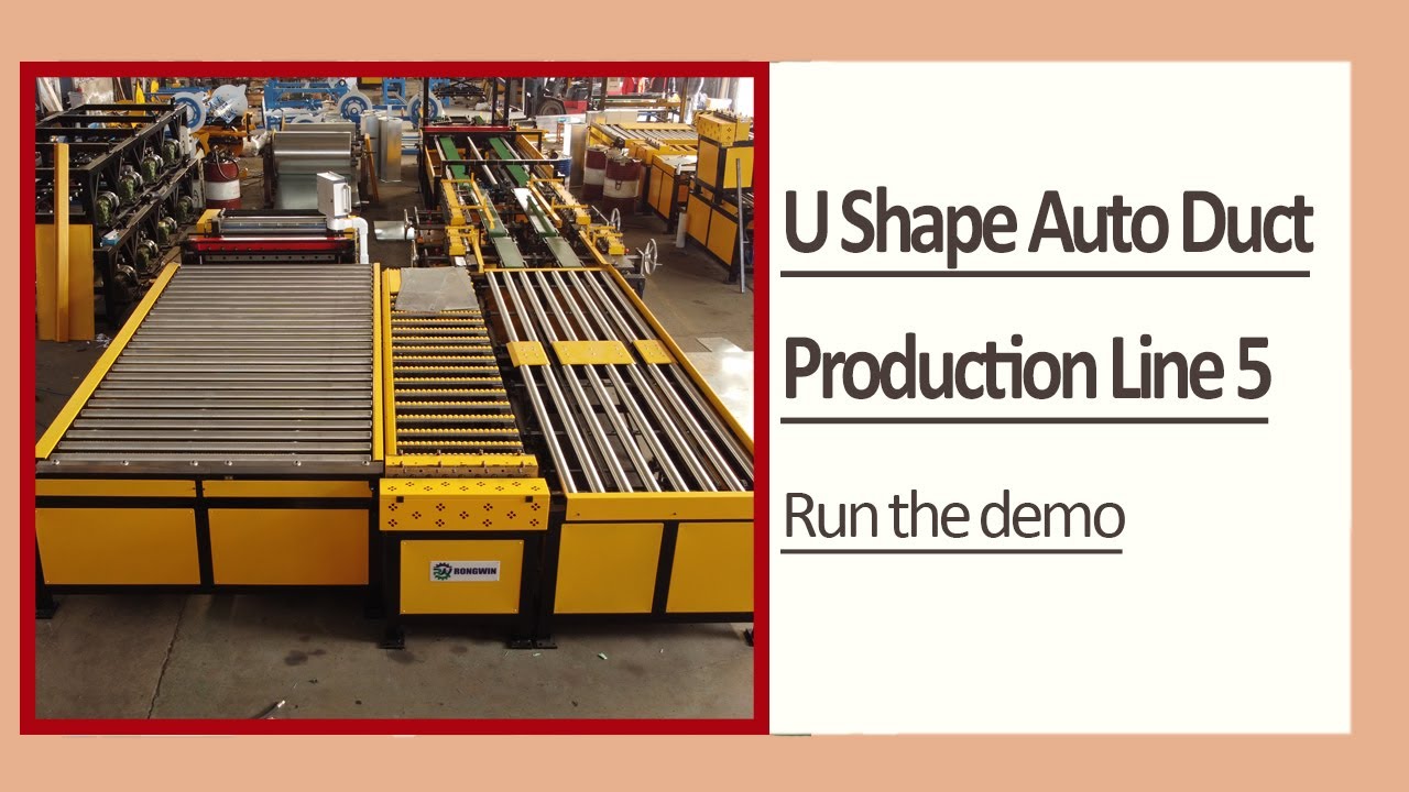 RONGWIN shows you the working demonstration of our U-shaped duct 5-wire ...