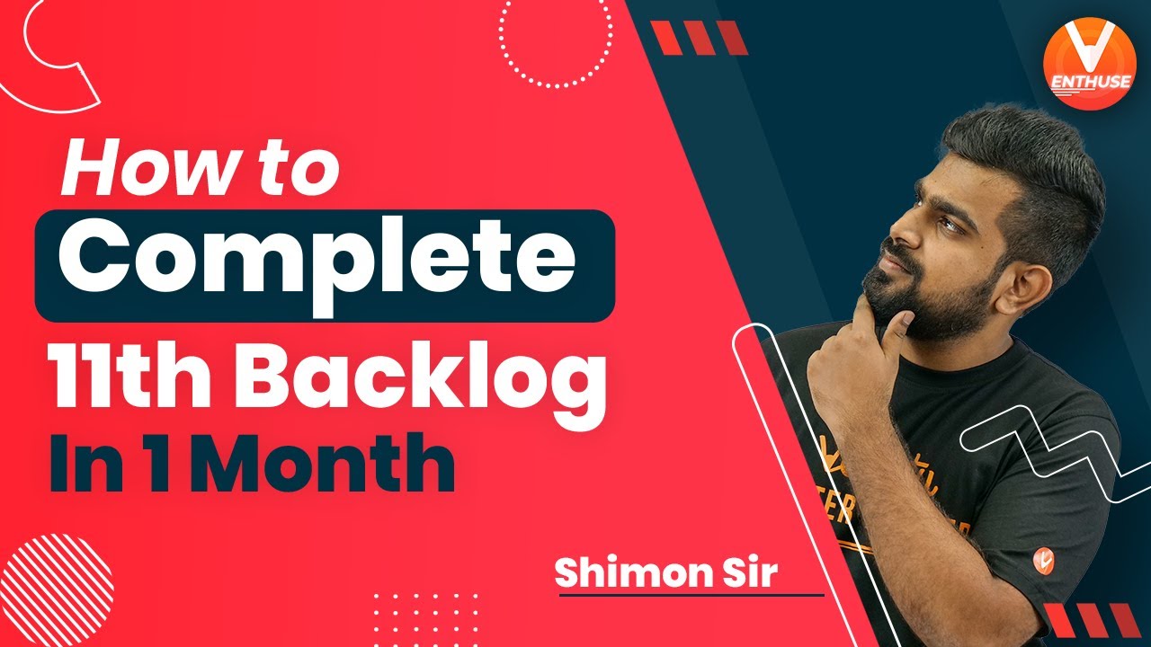 How To Clear Backlogs😭 in Class 11th? | 1 Month Study Plan👉to Clear ...