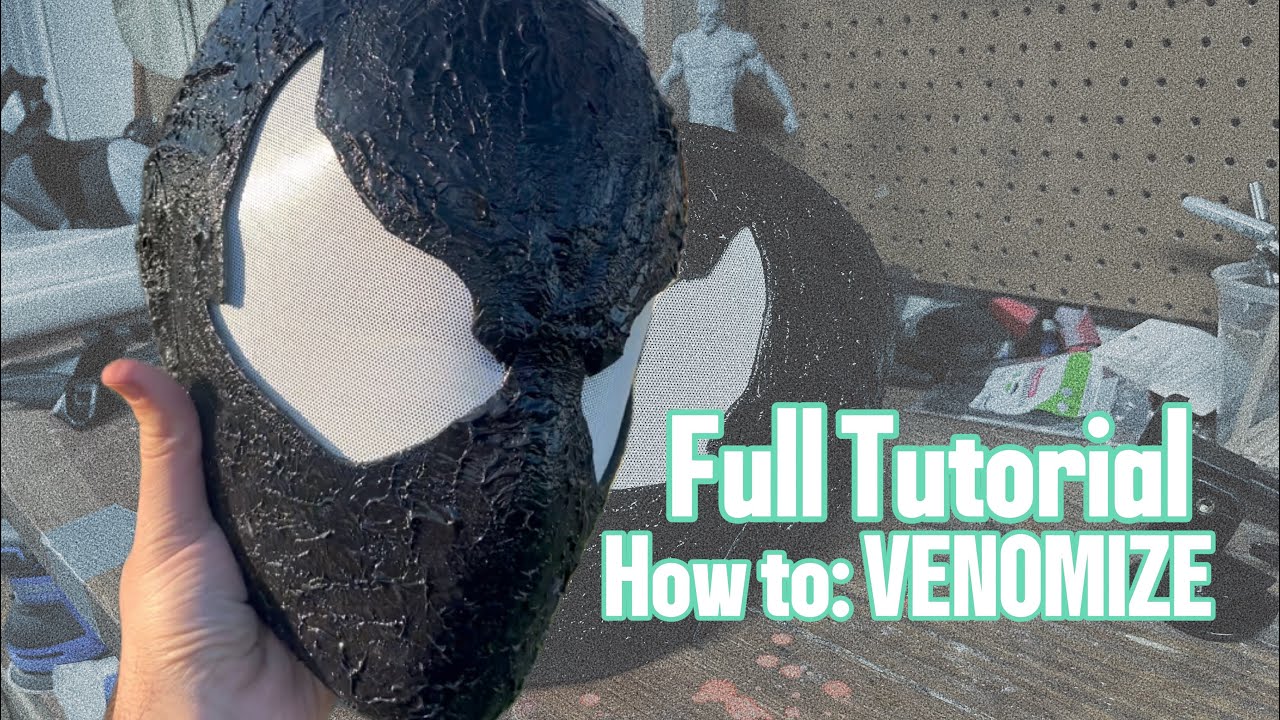 Symbiote Spiderman Mask Tutorial | Full Tutorial | How to Make the ...