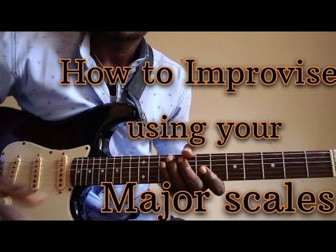 How to Improvise using your major scales|Guitar lesson for begginers 🎸 - YouTube