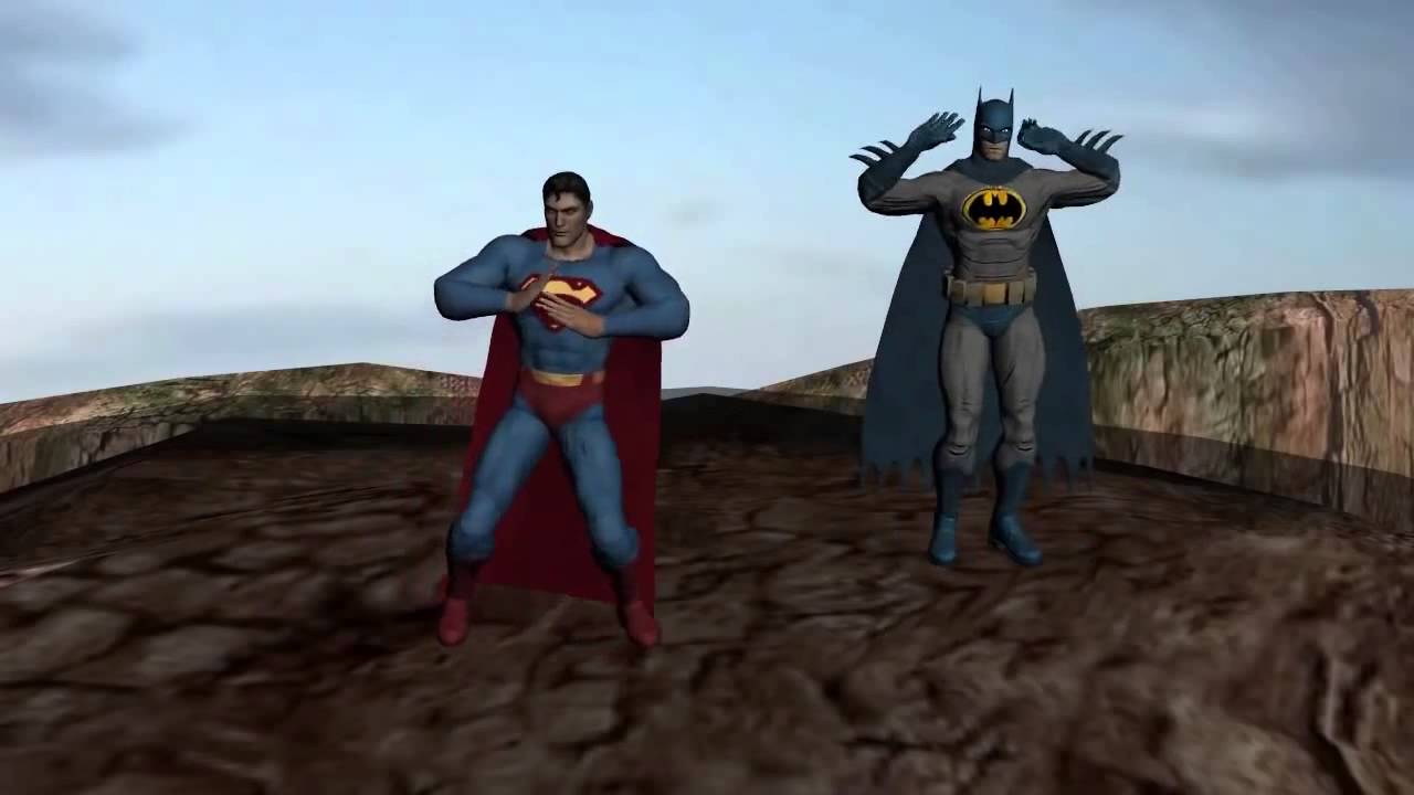 Batman & Superman dancing 2 John Schneider - YouTube