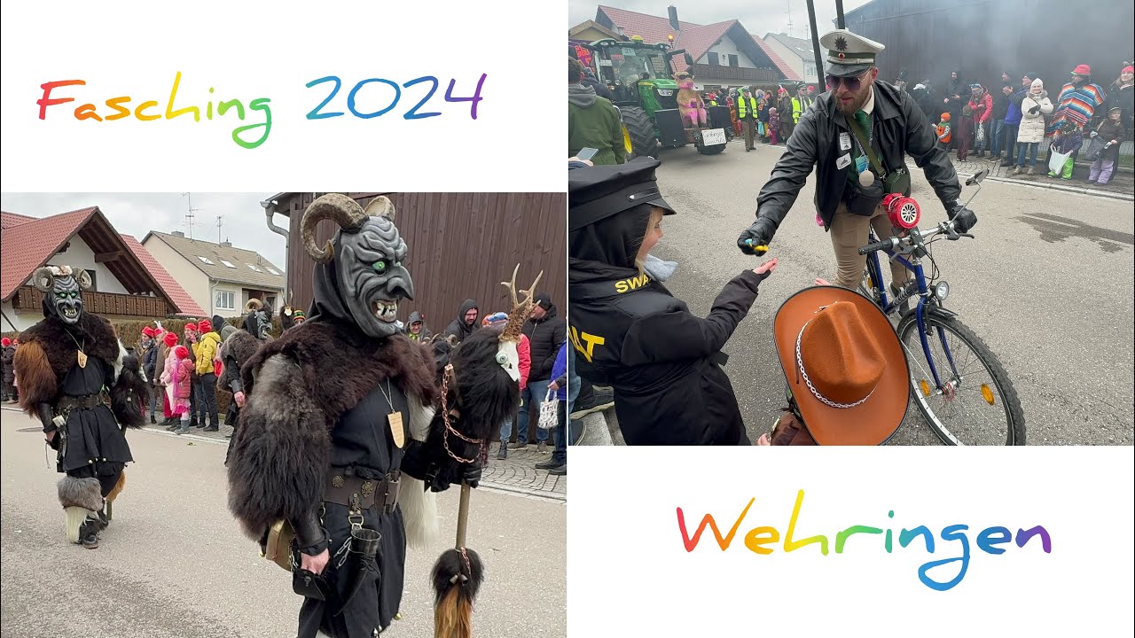 Fasching Wehringen Bayern / Карнавал в Германии Бавария / Vlog - YouTube