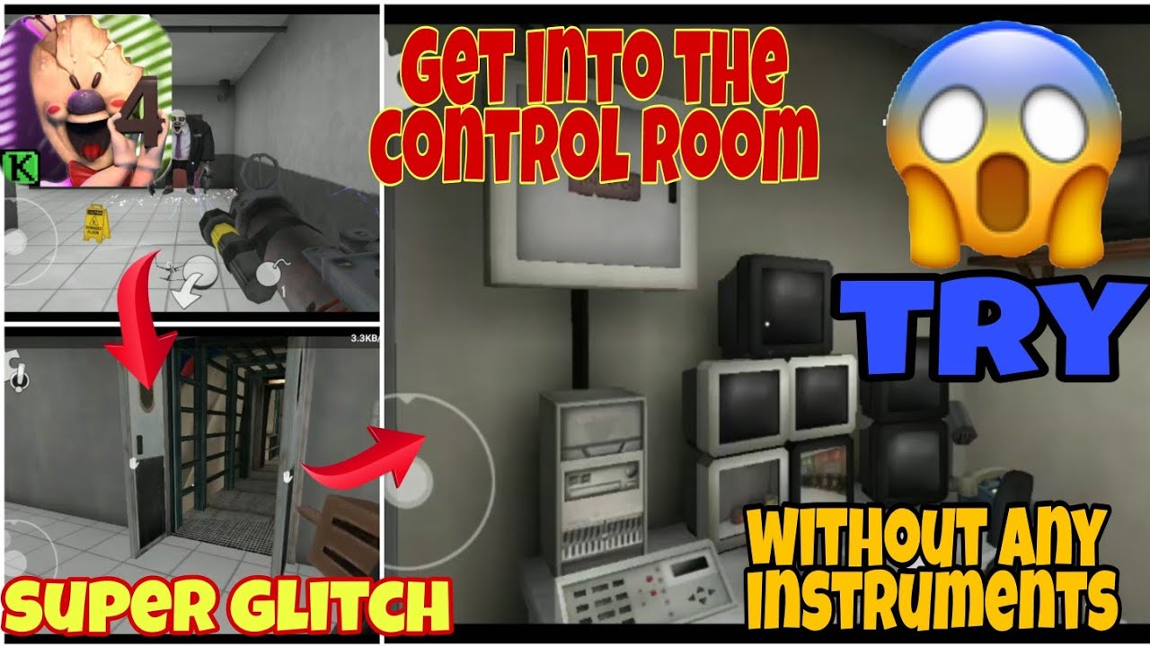 Ice Scream 4 Control Room Glitch || Control Room Secret Glitch || Ice ...