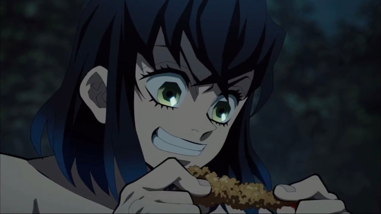 DEMON SLAYER FUNNY MOMENTS(INOSUKE EATING EDIT)😂😂😂😂😂 - YouTube