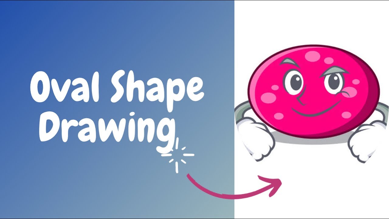How do you draw a oval shape items for kids? 🌈🎨 - YouTube