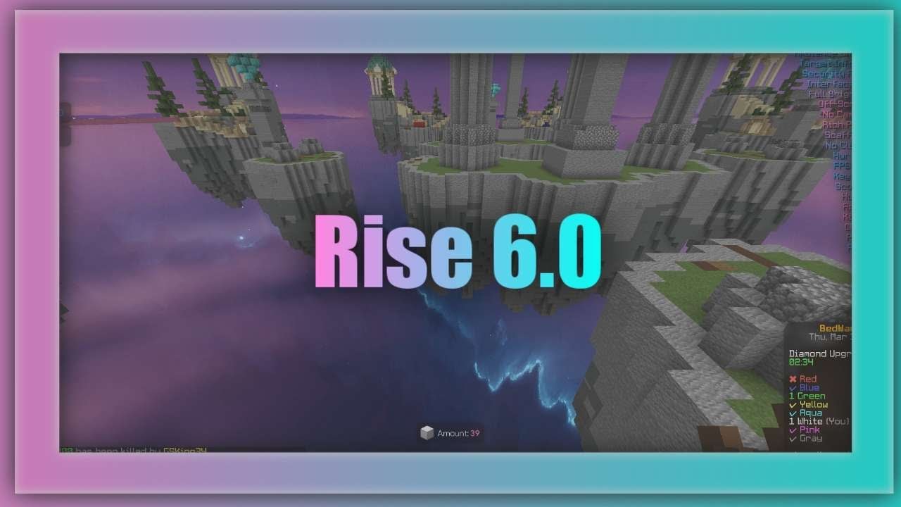( Rise 6.0 ) Hacking on Blocksmc Best client ever! - YouTube