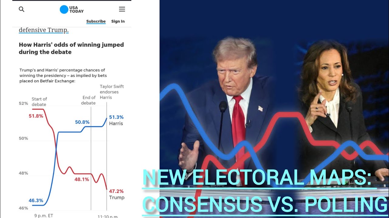 New Electoral Maps: Consensus vs. Polling - YouTube