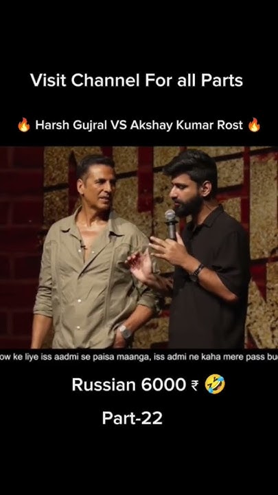 Akshay Kumar x Harsh Gujral | Roast Standup Comedy - YouTube