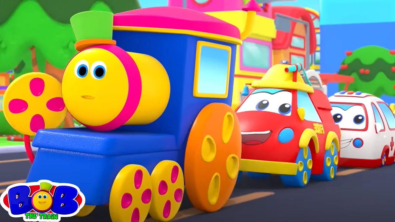Train Song - Fun Cartoon Vehicles and Kindergarten Song for Babies ...
