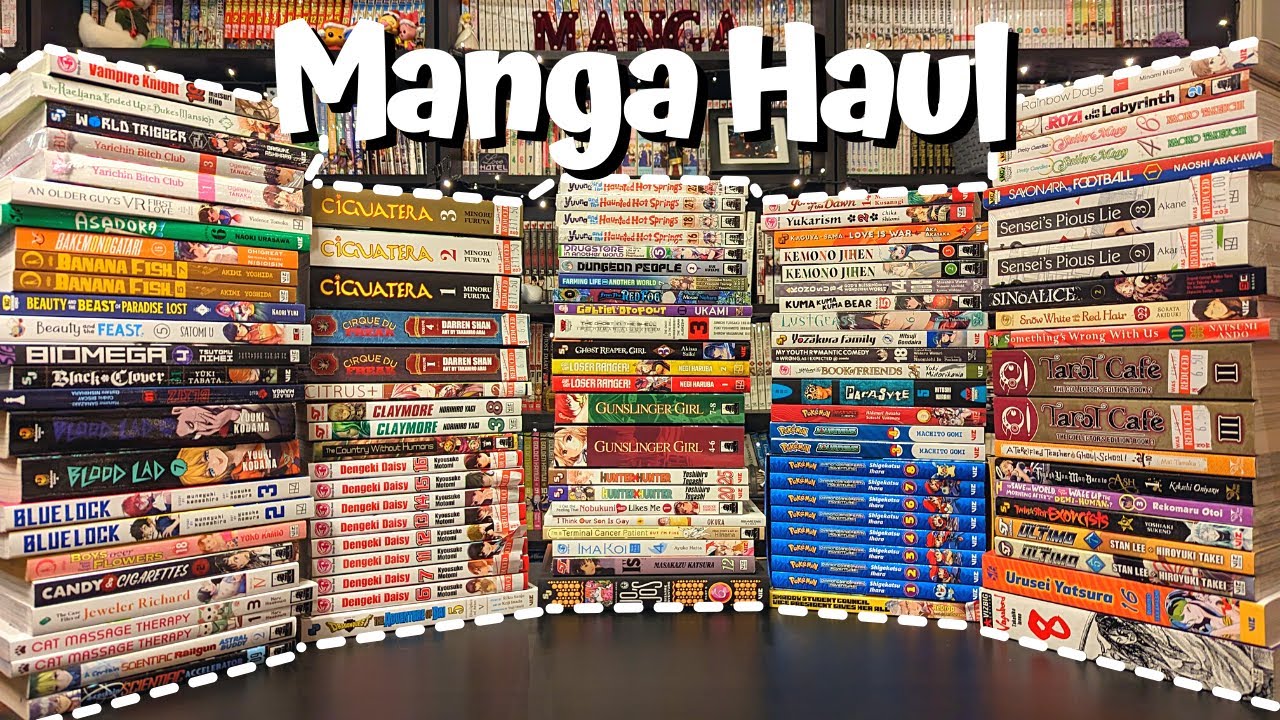 SO MUCH CHEAP AND RARE MANGA ~ 110+ Manga Haul - YouTube